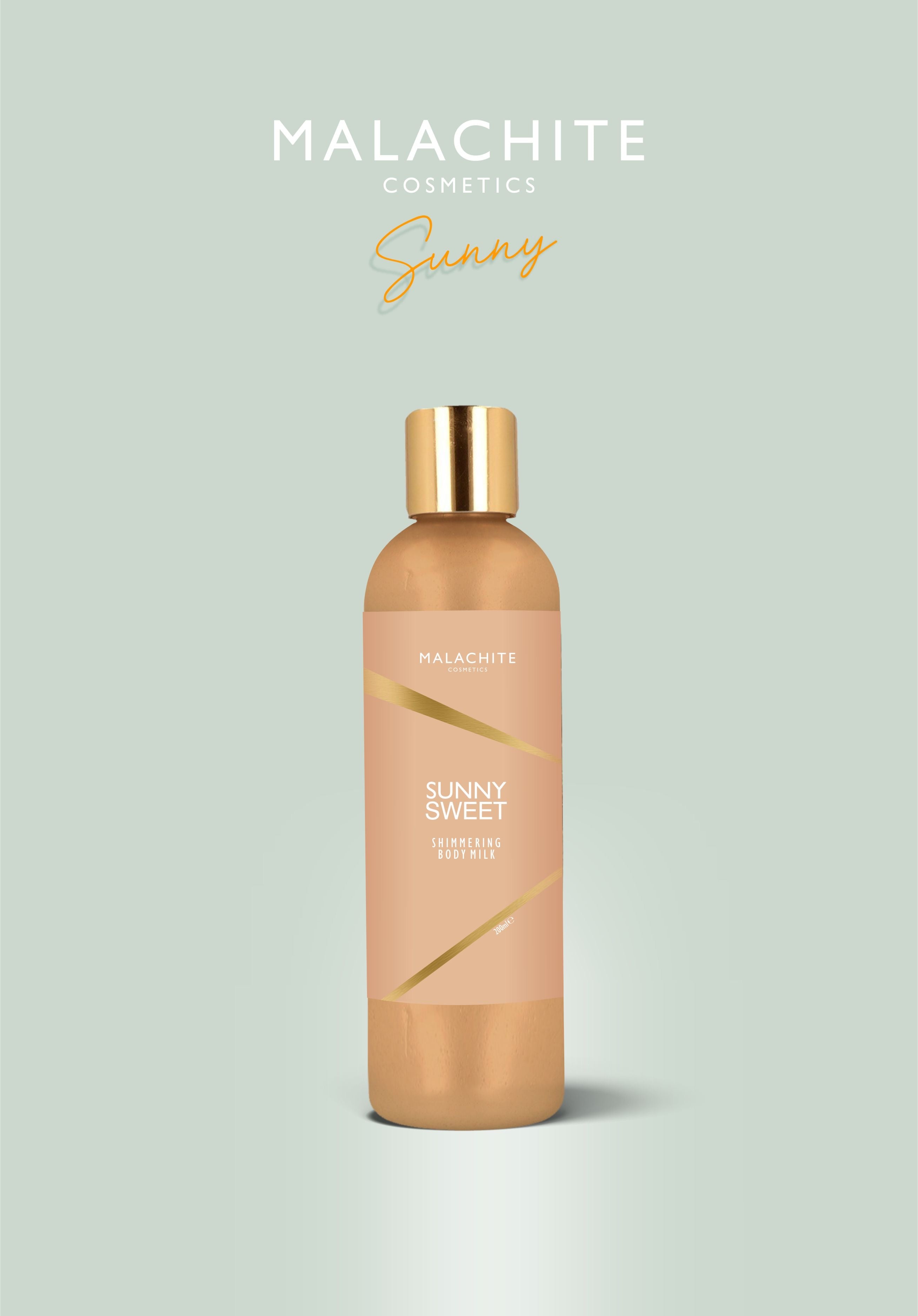 MALACHITE COSMETICS Moisturizing Shimmering body lotion "Sweet summer ...